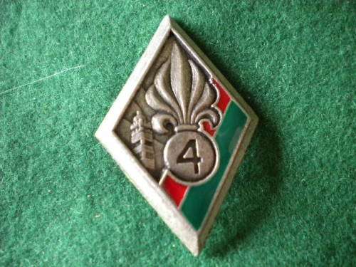 International Badges & Insignia - FRANCE - FRENCH 4TH REGIMENT METAL ...