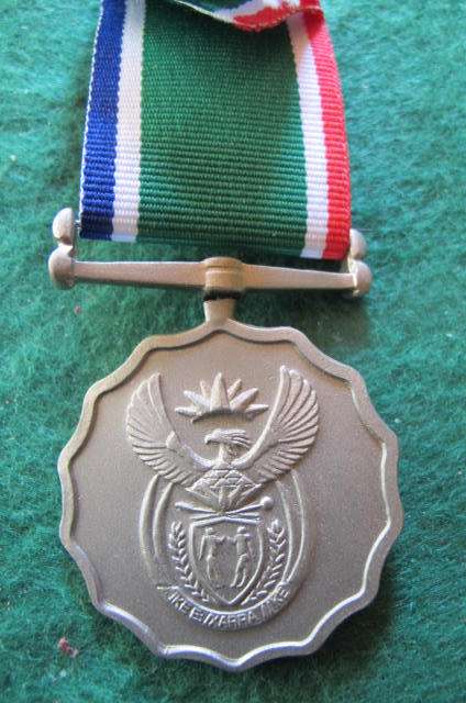 SADF & SANDF - SOUTH AFRICA - SANDF - FAITHFUL SERVICE MEDAL # 03158 ...