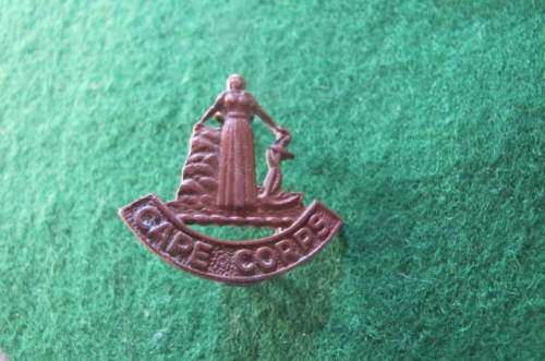 South African Army - SOUTH AFRICA - CAPE CORPS CAP BADGE for sale in ...