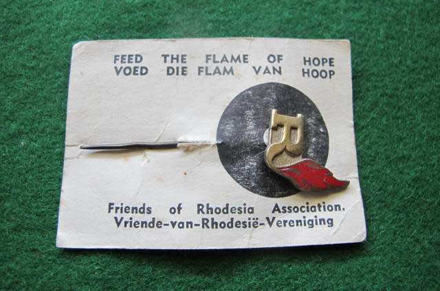 International Badges & Insignia - RHODESIA - FEED THE FLAME OF HOPE ...