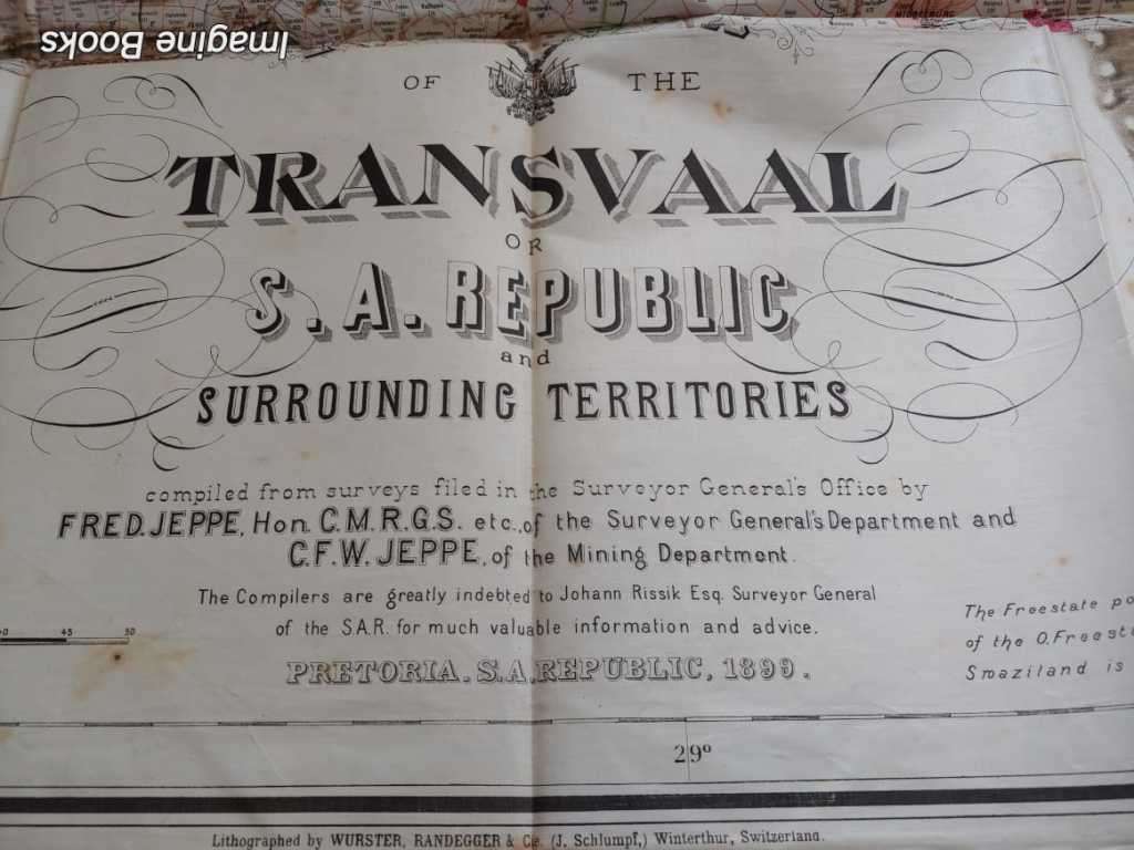 Maps - Jeppe`s Map of the Transvaal (SA Republic) - Boer War Maps ...