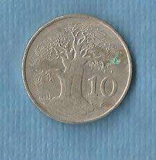 Africa - Zimbabwe. 1980. Baobab Tree. 10 Cent Coin,marked. R 16.00 View ...