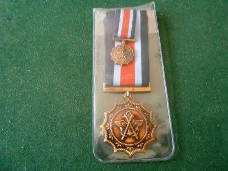SADF & SANDF - Military Merit Medal Set (Full Size and Miniature) was ...