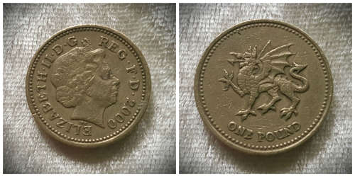 Great Britain - 2000 Great Brittian -1 Pound - Elizabeth II 4th ...
