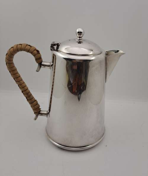 Silver - Vintage Louis Plate -Silver Plated Hot Water Jug with Bamboo ...