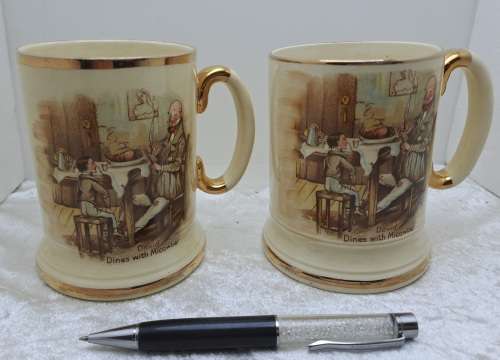 English Porcelain - Vintage Pair of Arthur Wood Porcelain Tankards No ...