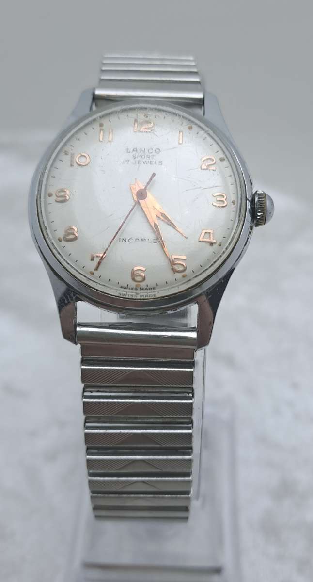 Rare & Collectable Watches - Vintage Mens Lanco Sport Incabloc ...