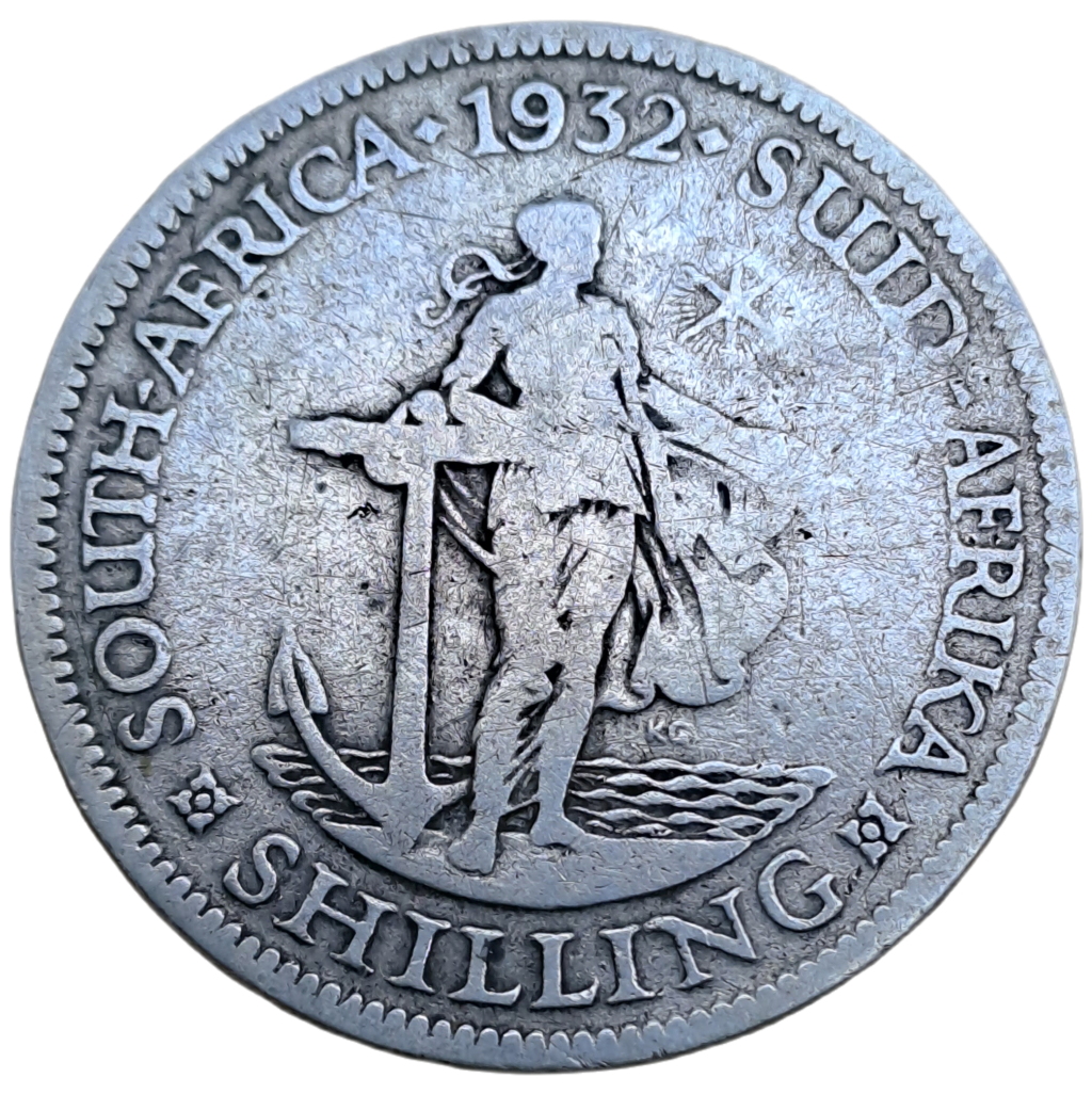 Shilling - 1932 South Africa SILVER 1 Shilling - George V -Suid Afrika for sale in Johannesburg ...
