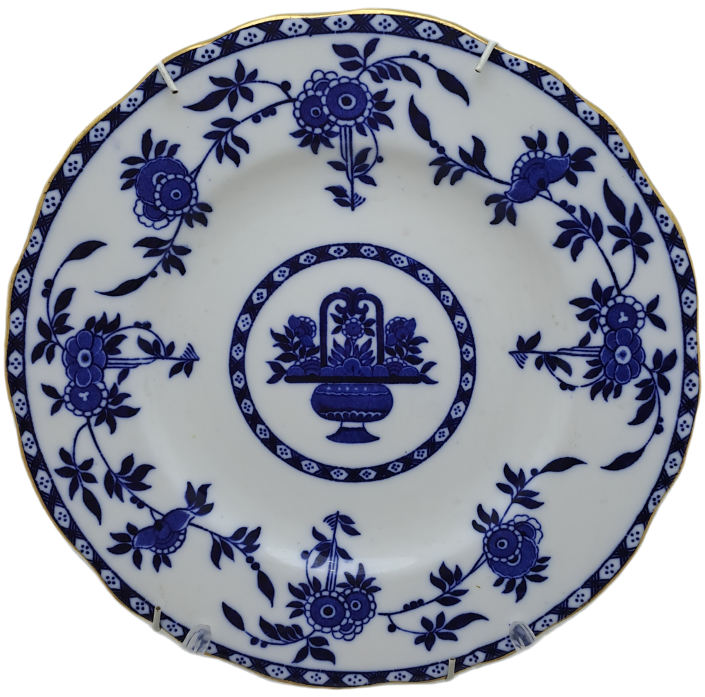 English Porcelain - Vintage Minton Delft Blue and White Plate 21cm ...