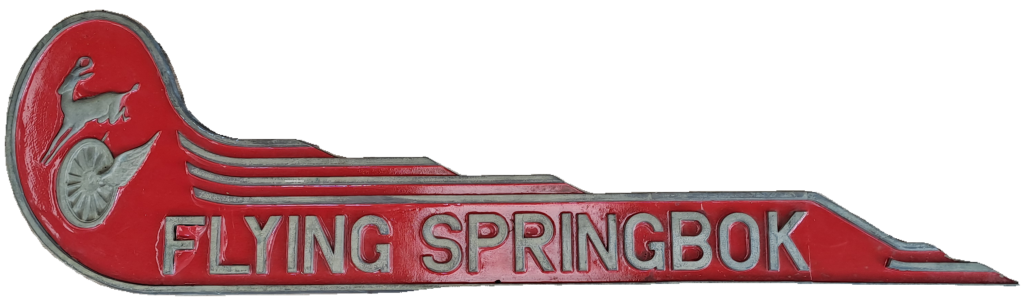 Rail - Large South African Railways Steam Locomotive Name Plate Flying ...