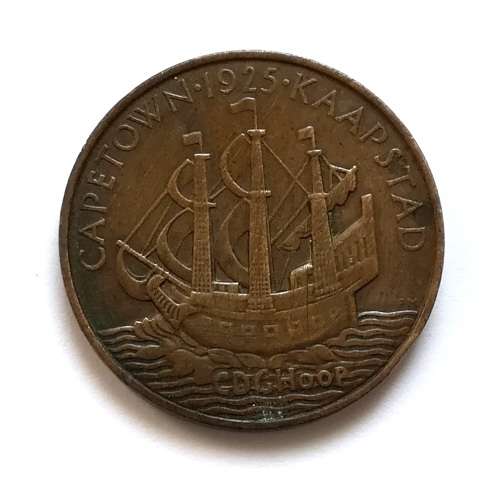 Commemorative - 1925 EDWARD PRINCE OF WALES - CAPE TOWN MEDALLION 32MM ...