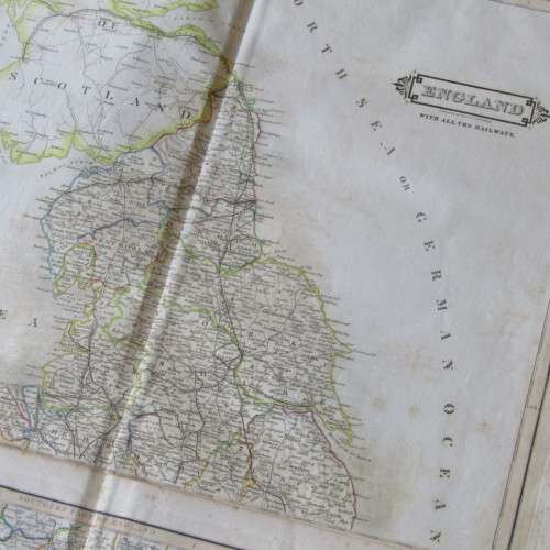 Maps - Original 1830`s map of England with all the Railways published ...