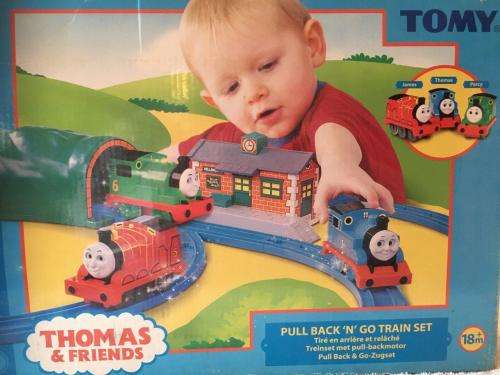 Trains, Boats & Buses - Thomas & Friends - Tomy Pull Back `n` Go Train ...