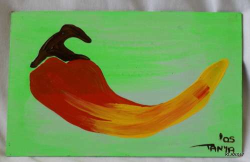 Other Home Decor - CHILLI - OIL - PAINTING ON BOARD - HAND PAINTED BY ...
