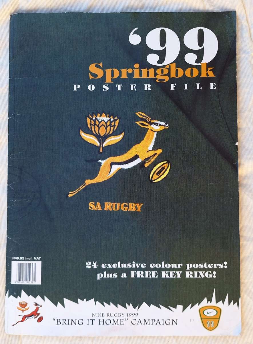 Sporting Memorabilia - `99 Springbok Poster File complete with 24 ...
