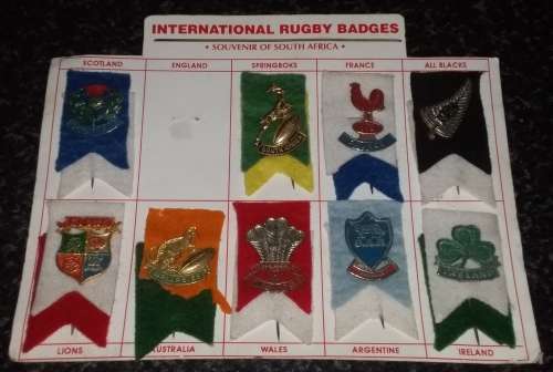 Sporting Memorabilia - Selection of International Rugby Badges ...