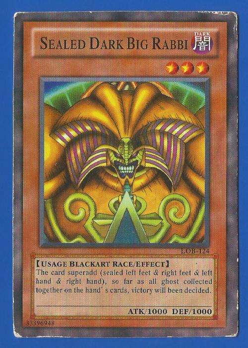 Trading Cards - YU-GI-OH Trading Card Game-Konami-Sealed Dark Big Rabbi ...