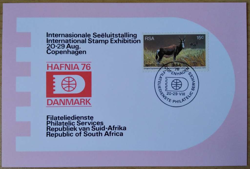 Republic of South Africa - 1976-RSA-Date Stamp Card for sale in ...