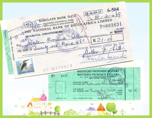 Republic of South Africa - Barclays Bank 1969 February 18 Perfin Paid ...