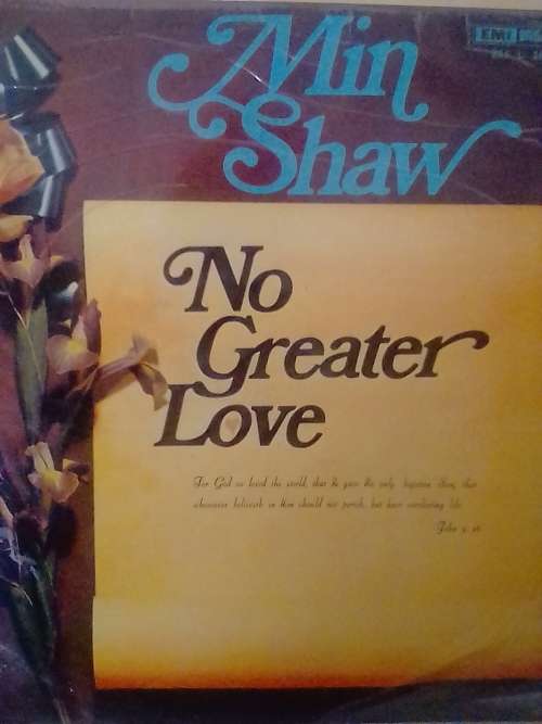 Afrikaans - MIN SHAW (NO GREATER LOVE) - LP in very good condition ...