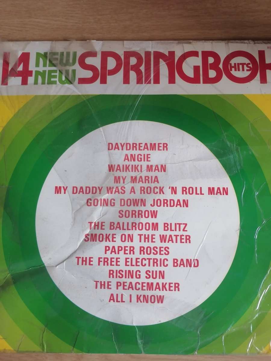 International & World - 14 NEW SPRINGBOK HITS - VINYL IN VERY GOOD ...