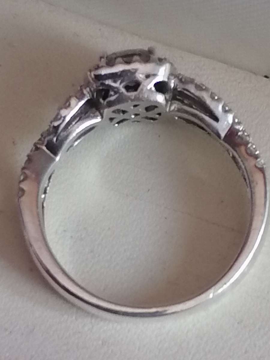 Rings - @ FINE EXQUISITE 925. SILVER DRESS RING - SIZE N - PLEASE READ ...