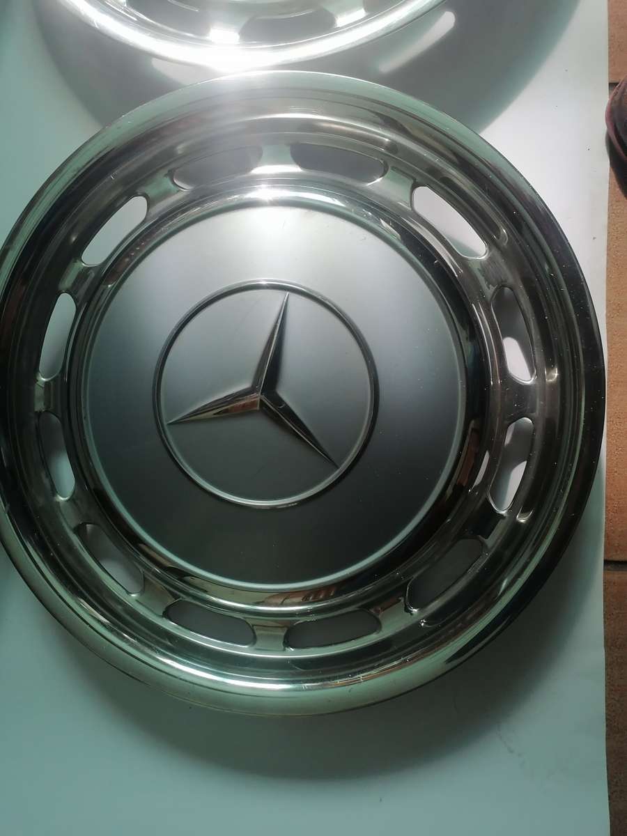 Hub Caps - ORIGINAL VINTAGE MERCEDES CHROME HUB CAP WHEEL COVERS (GREAT ...