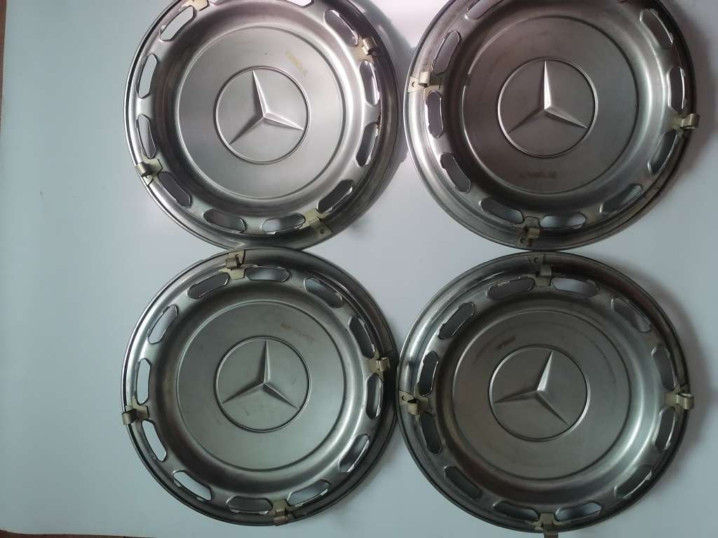 Hub Caps - ORIGINAL VINTAGE MERCEDES CHROME HUB CAP WHEEL COVERS (GREAT ...