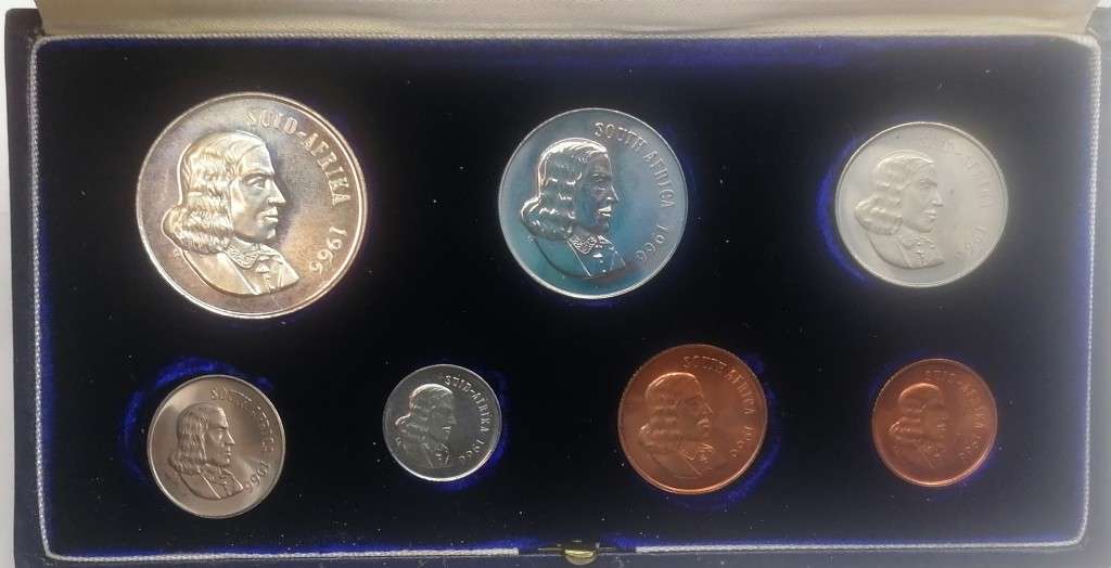 Proof Sets - 1966 Republic of South Africa Proof Set in original box of ...