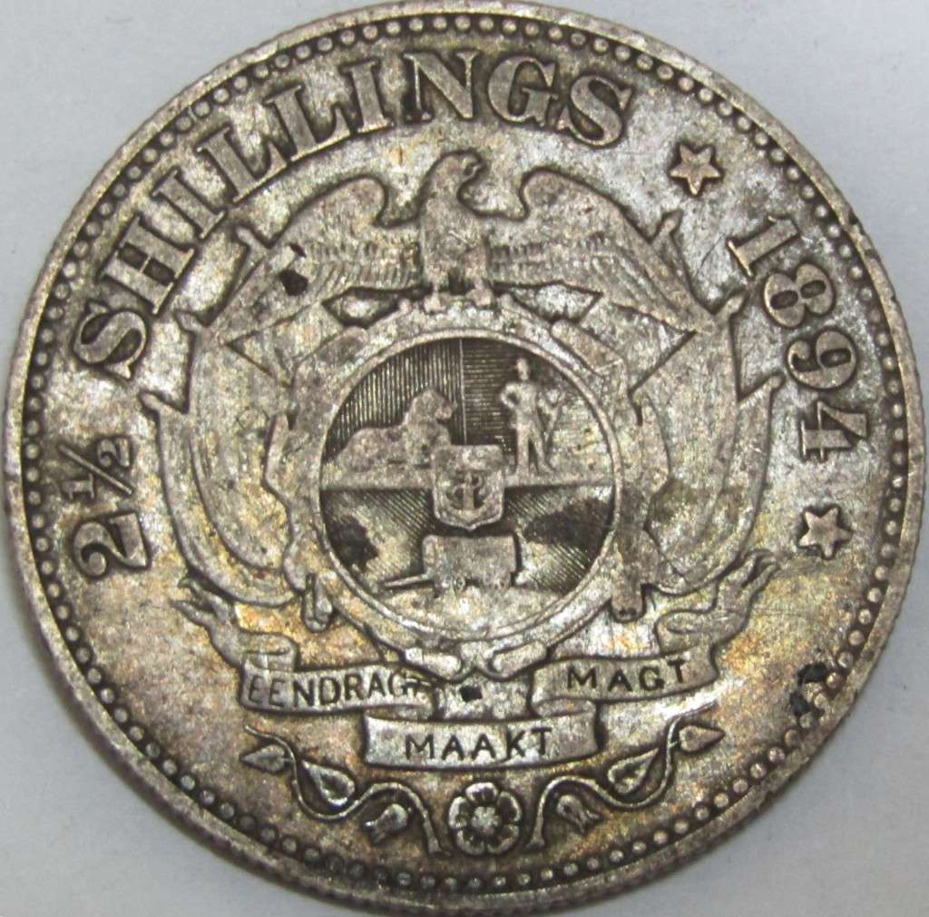 Two and a Half Shillings - 1894 ZAR 2 1/2 Shillings for sale in Cape Town (ID:617324428)
