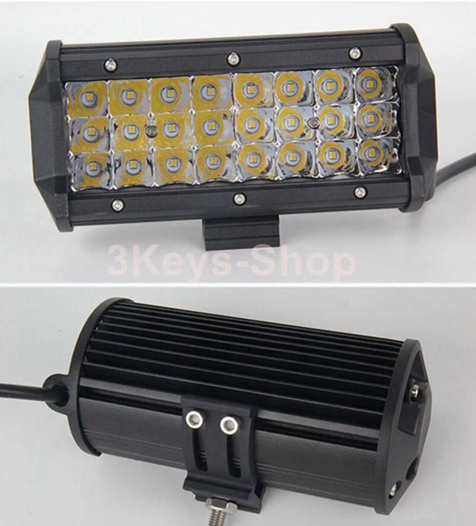 Electrical Equipment & Tools - 7 inch 72W 3 row LED strip light work ...