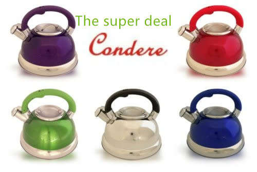 Kettles - Condere 3.0L Whistling Kettle(Gas stove friendly)Assorted ...