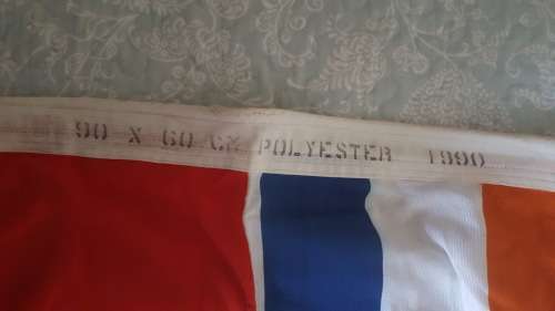South African Army - SADF Flag 90x60cm 1990 Perfect condition was sold ...