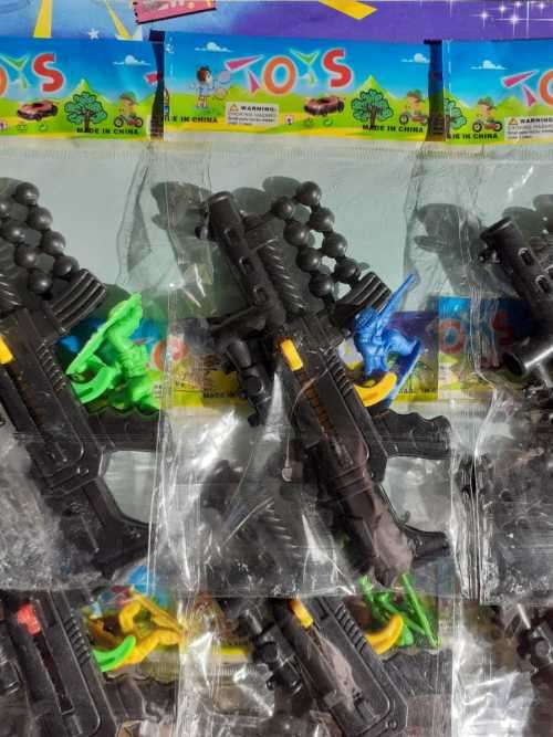 Other Pretend Playing - Plastic Spring-Loaded Mini Rifles with balls ...