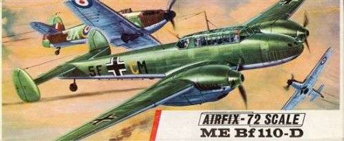 Aircraft & Spacecraft - Messerschmitt Me.110D - 1/72 Scale (A286 ...