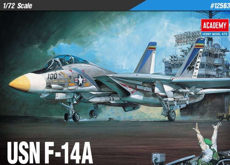 Aircraft & Spacecraft - Grummanm F-14A Tomcat -1/72 Scale (ACAD12563 ...