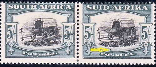 Union of South Africa - UNION OF SOUTH AFRICA 1944: DEFINITIVE ISSUE 5s PAIR MNH (SACC62a ...