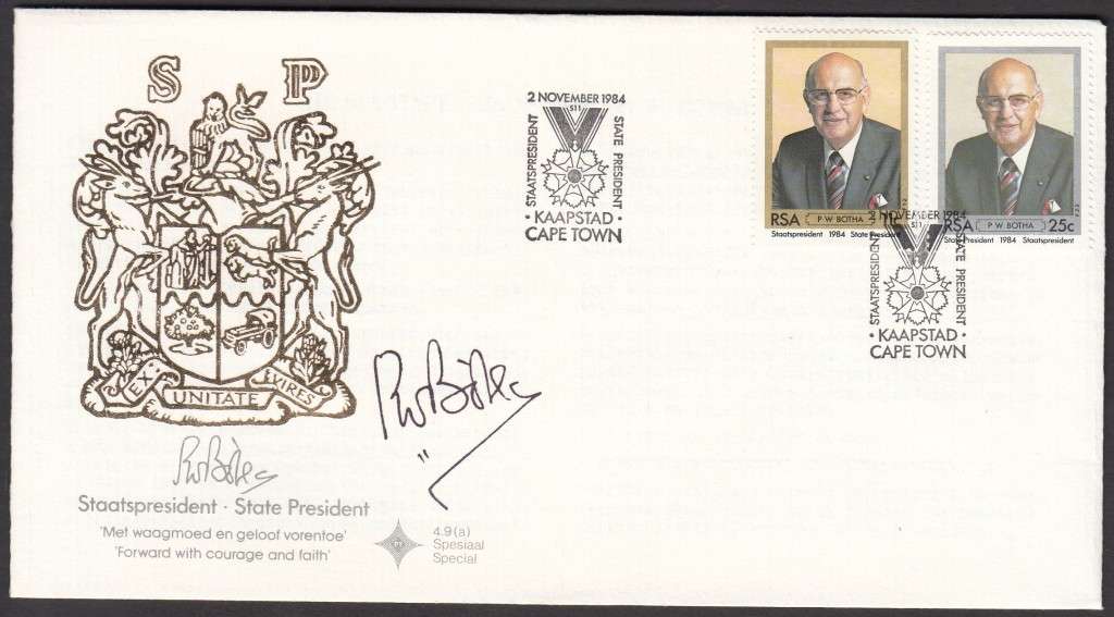 Republic of South Africa - RSA 1981: OFFICIAL FDC 4.9a - INAUGURATION ...