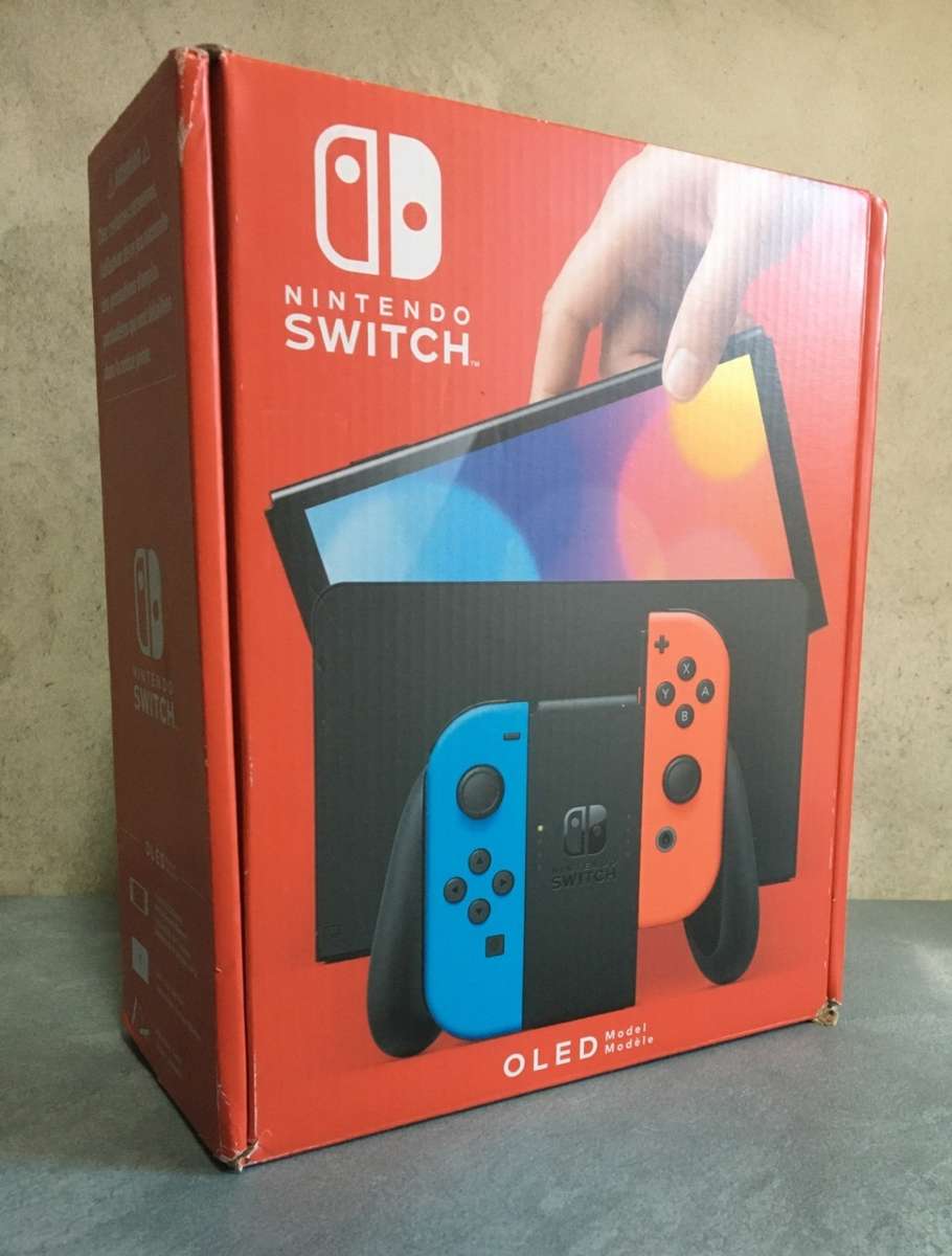 Nintendo - Nintendo Switch OLED Model HEG-001 64GB - Neon Red / Blue ...