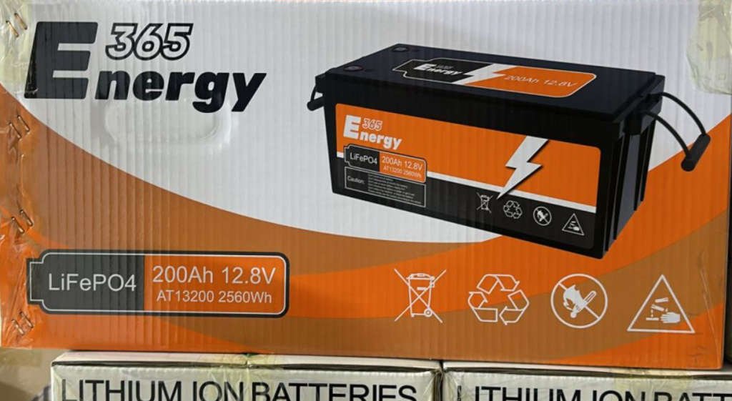 Rechargeable Batteries - 12V 200AH lithium battery 365 Energy was sold ...