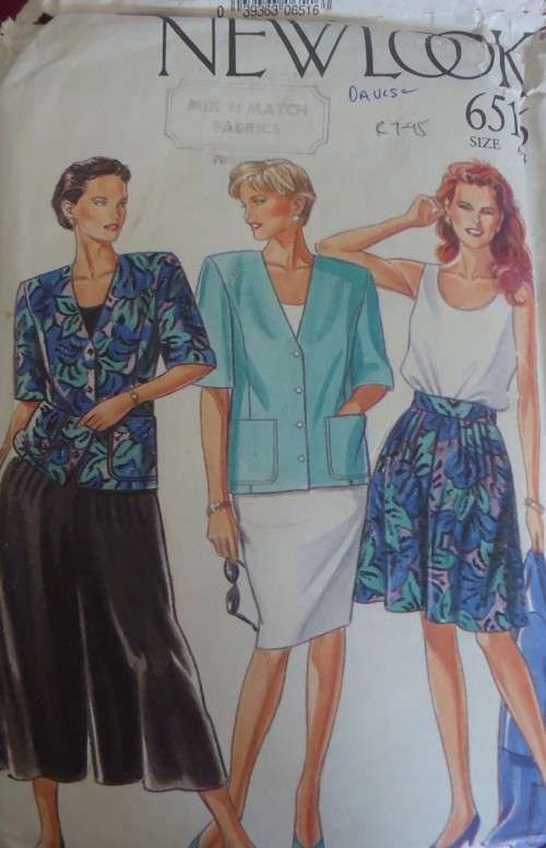 Other Sewing Accessories - NEW LOOK PATTERNS 6516 -CULOTTES-TOP-JACKET ...