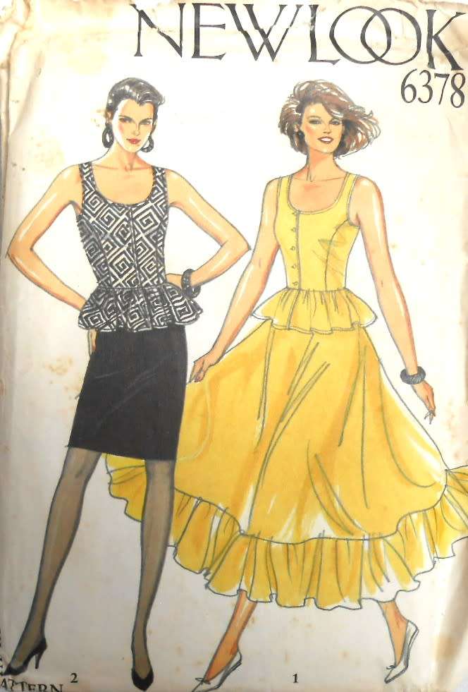 Other Sewing Accessories - NEW LOOK 6378 TOP WITH WIDE SKIRT & RUFFLE ...