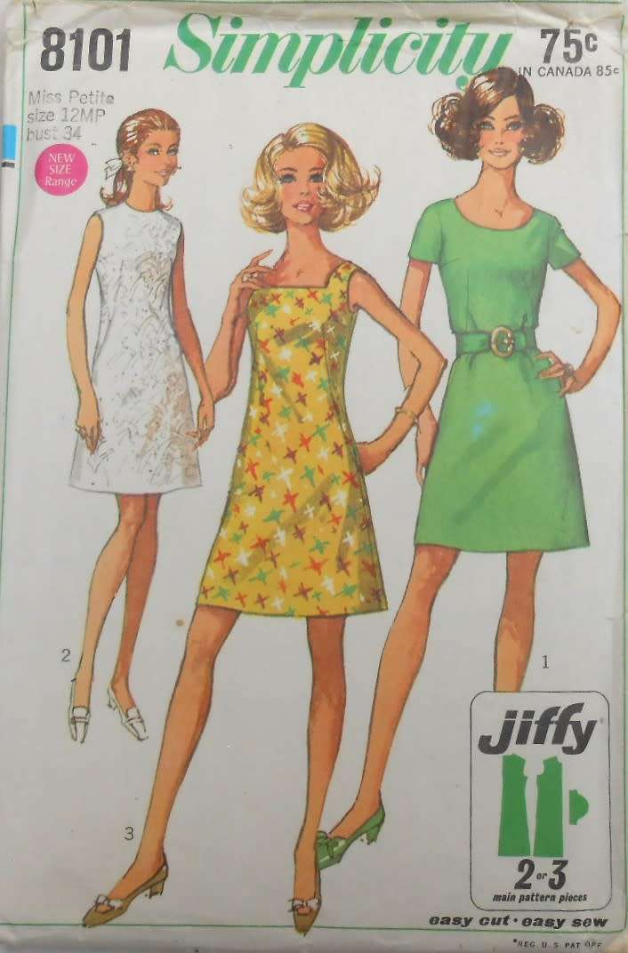 Other Sewing Accessories - VINTAGE SIMPLICITY 8101 DRESS WITH 3 ...