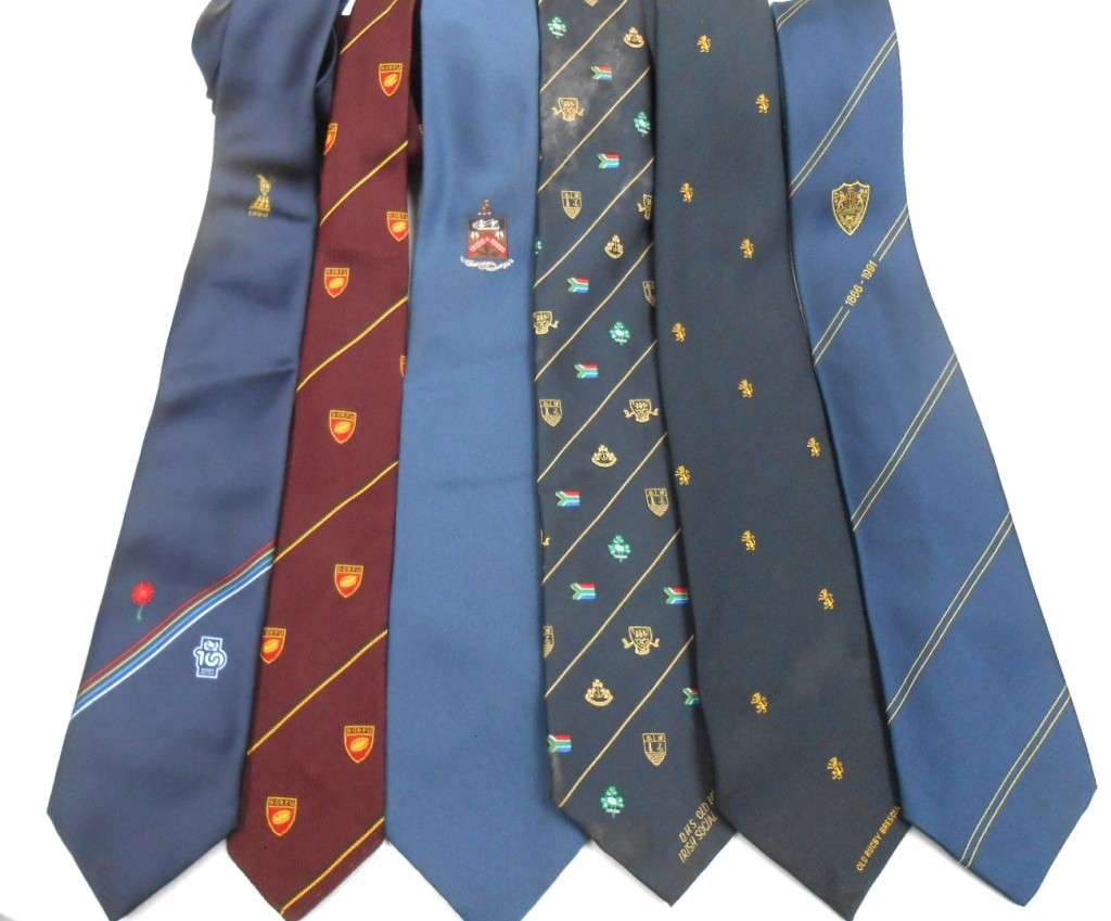 Sporting Memorabilia - SIX DIFFERENT RUGBY NECK TIES INCLUDING 100 ...