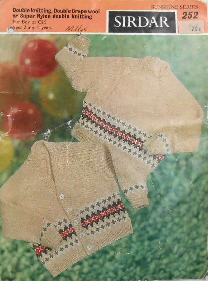 Patterns - SIDAR 252 JERSEY & CARDIGAN WITH PATTERN SIZE GIRL OR BOY 2 ...