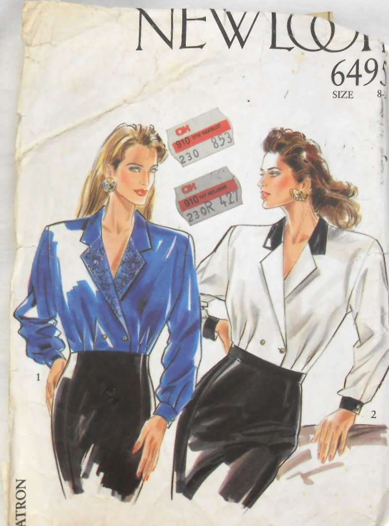 Other Sewing Accessories - NEW LOOK PATTERNS 6495 LONG SLEEVE BLOUSE ...