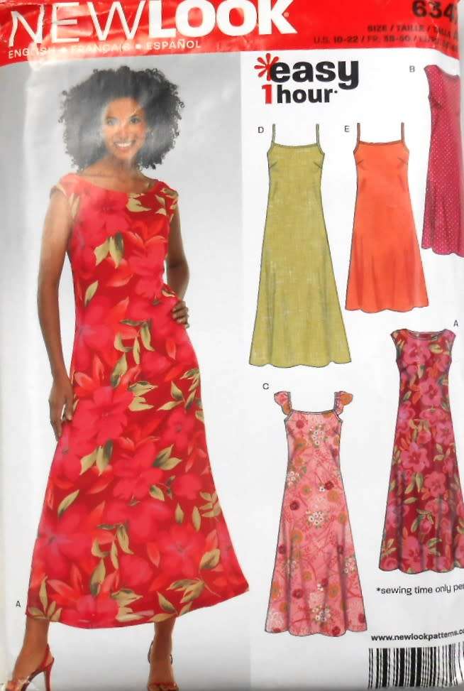 Doll & Bear Making - NEW LOOK PATTERNS 6347 SET OF SUMMER DRESSES SIZE ...