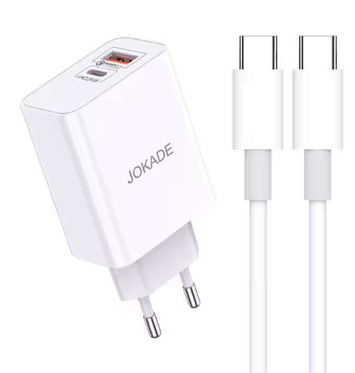 Chargers - JOKADE Smart charger 25W adaptor (QC3.0) and included Type-C ...