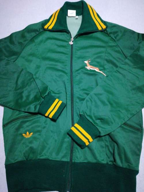 Sporting Memorabilia - Springbok Sport Tracksuit Top Adidas Size 42 was ...