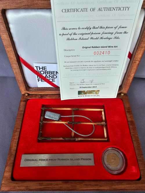 Mandela - Original Robben Island Wire Art on Auction Now!!! Wire Art ...